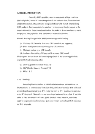 interoperatbility between IPv4 and IPv6 | DOCX | Computer Networking | Computing