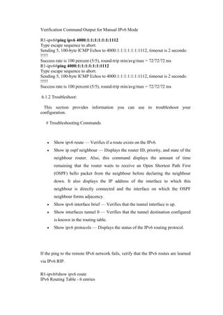 interoperatbility between IPv4 and IPv6 | DOCX | Computer Networking | Computing