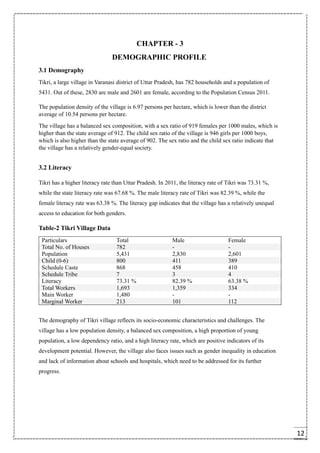 tikari village VARANASI survey report .pdf