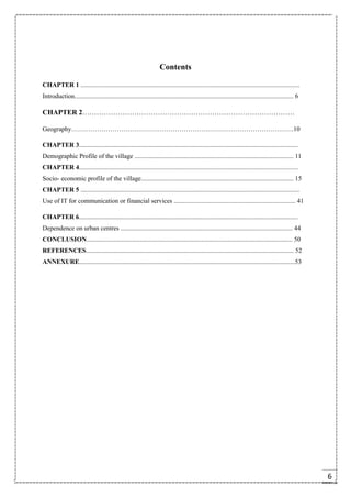 tikari village VARANASI survey report .pdf