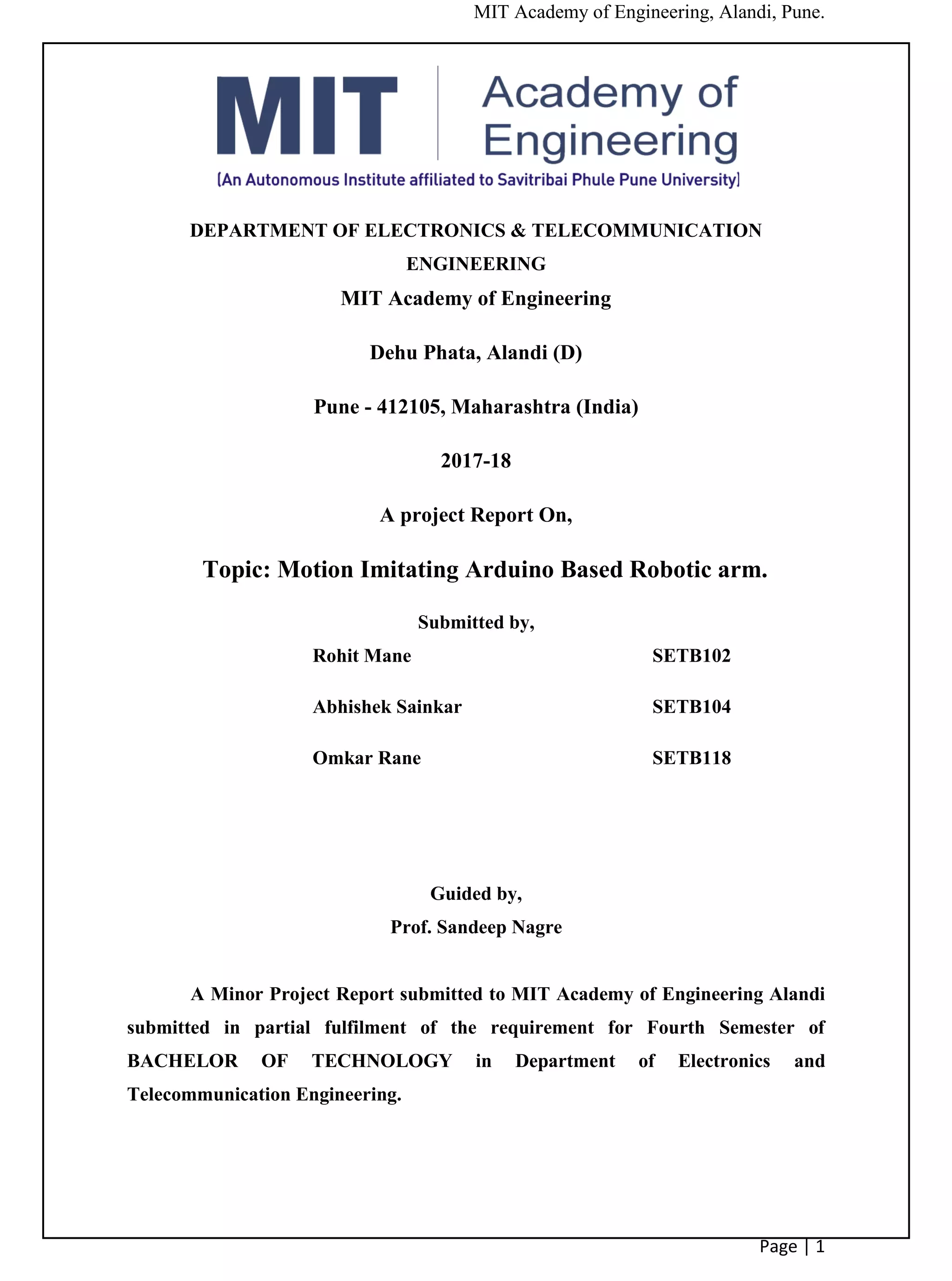 Final report minor_project | PDF