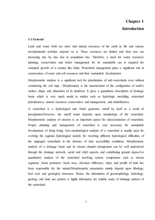 Morphometric Analysis and prioritization of watersheds of Mahanadi ...