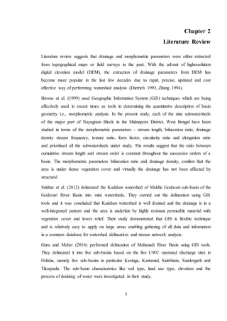 Morphometric Analysis and prioritization of watersheds of Mahanadi ...