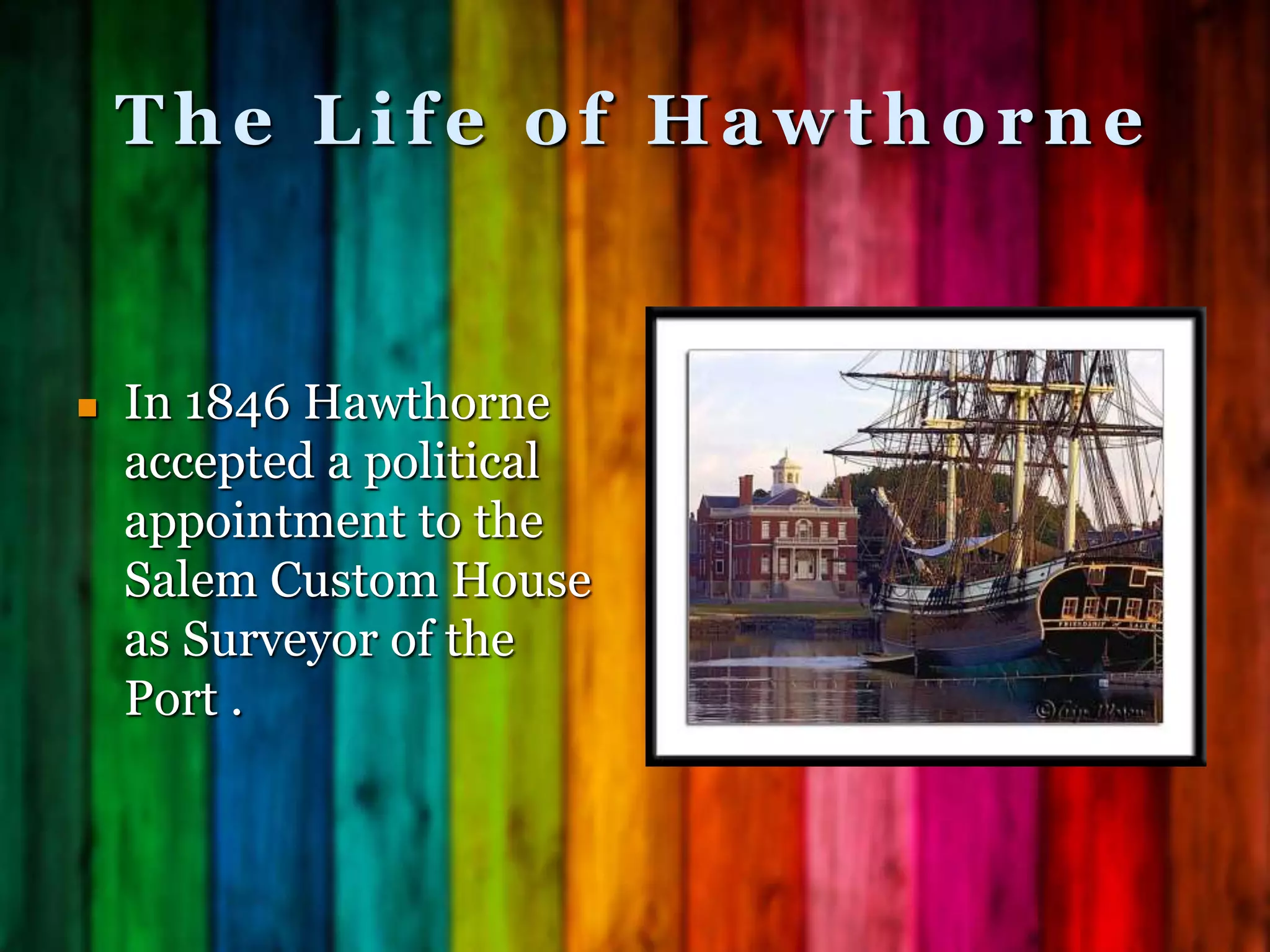 Biography of Nathaniel Hawthorne | PPTX