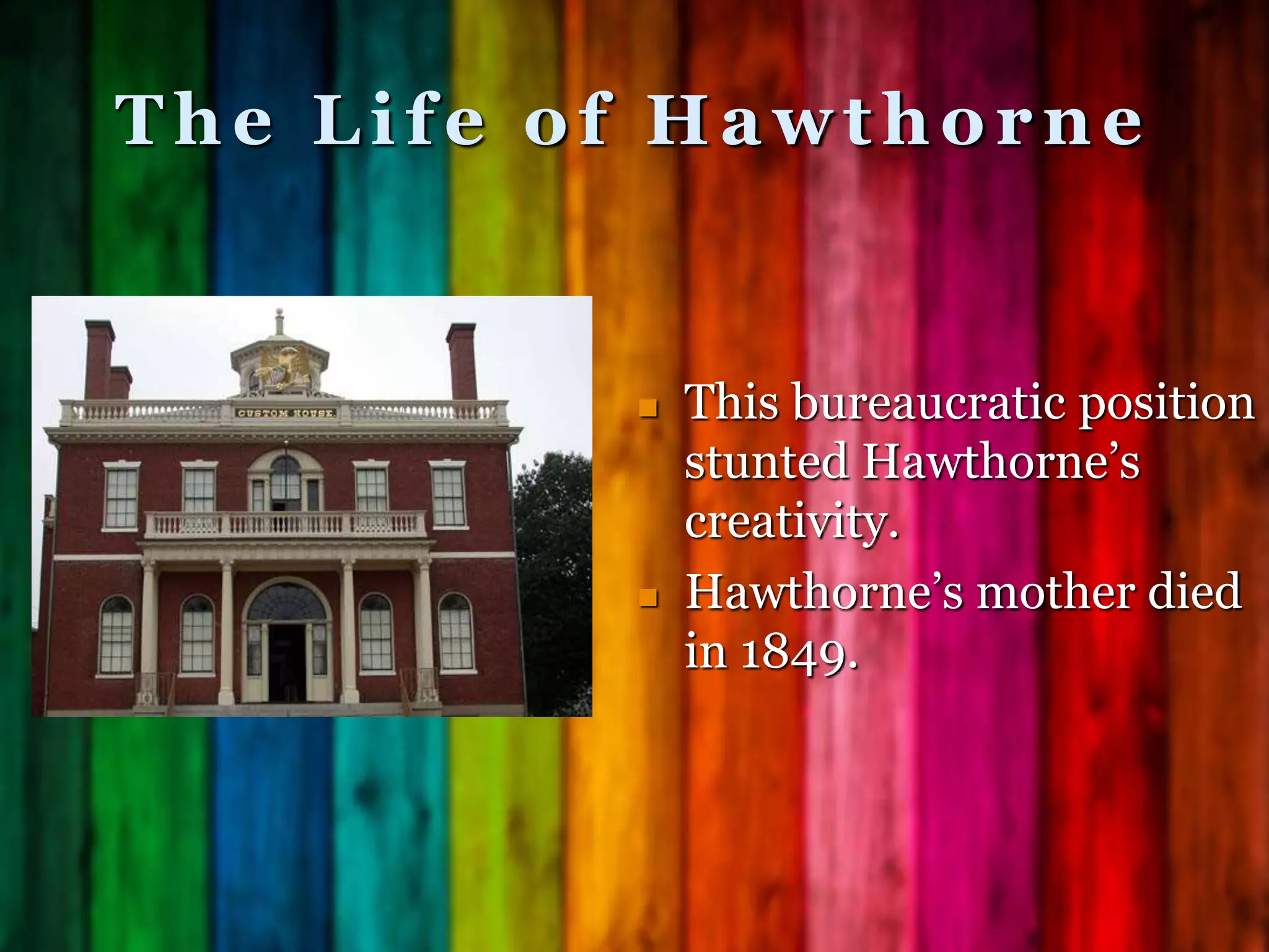 Biography of Nathaniel Hawthorne | PPTX