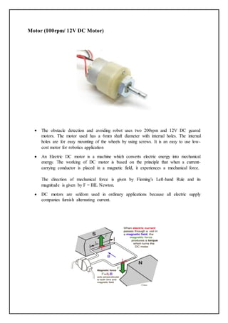 Final report obstacle avoiding roboat | DOCX