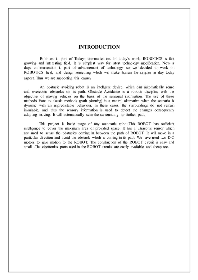 Final report obstacle avoiding roboat | DOCX
