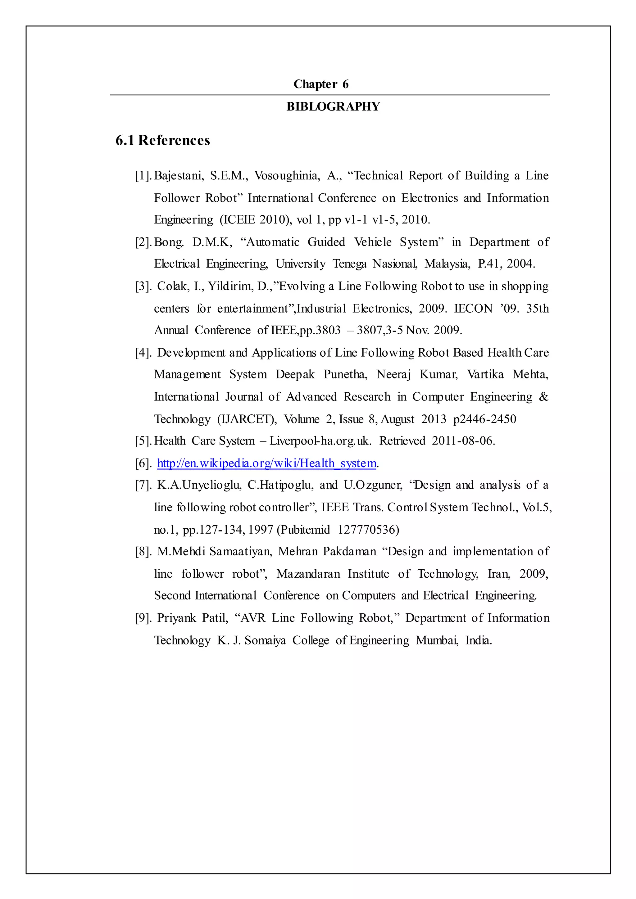 Final report of line follower robot | DOCX