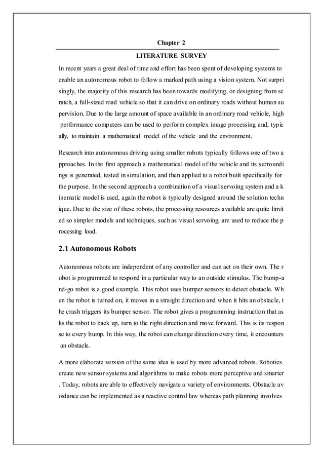 Final report of line follower robot | DOCX | Robotics | Technology & Computing