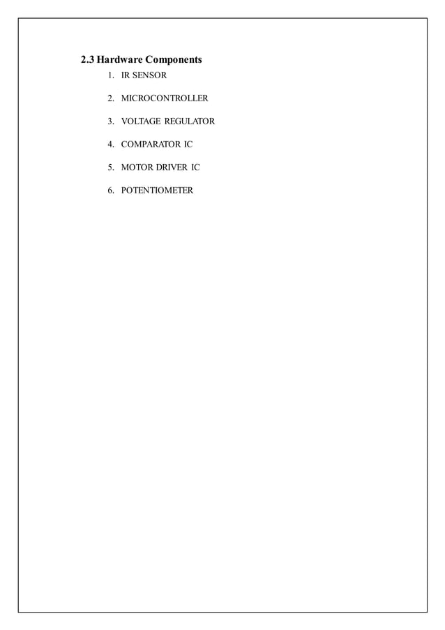 Final report of line follower robot | DOCX | Robotics | Technology & Computing