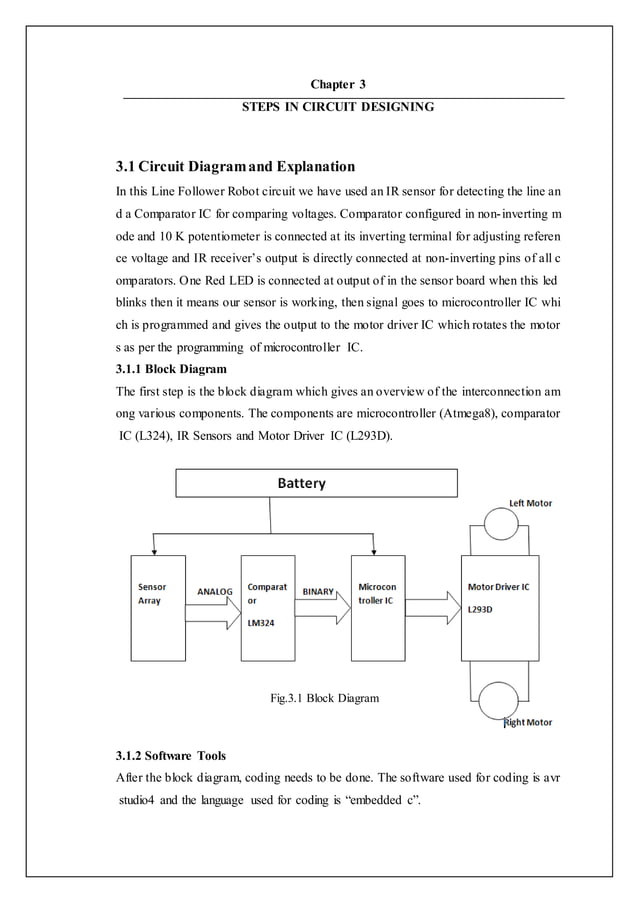 Final report of line follower robot | DOCX | Robotics | Technology & Computing