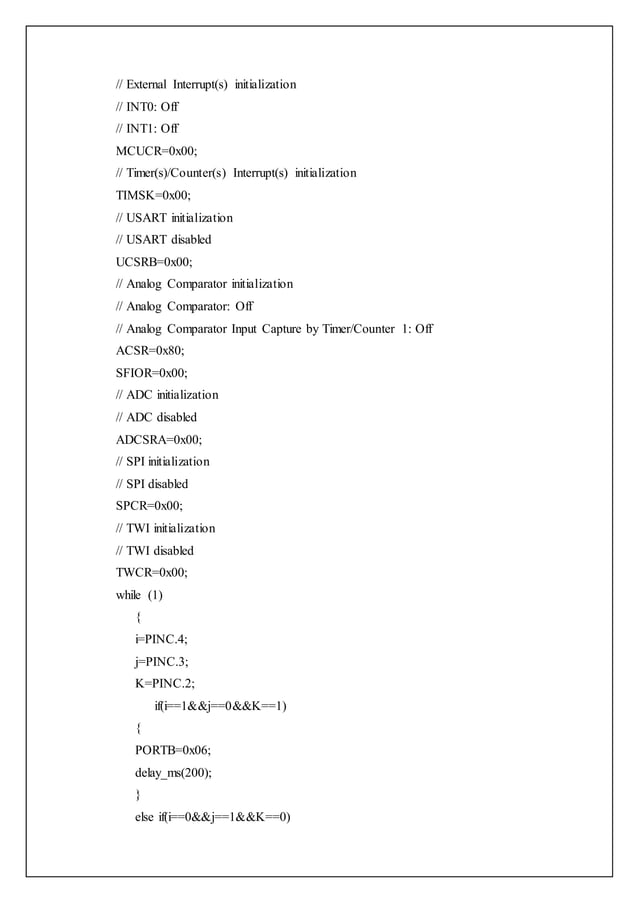 Final report of line follower robot | DOCX | Robotics | Technology & Computing