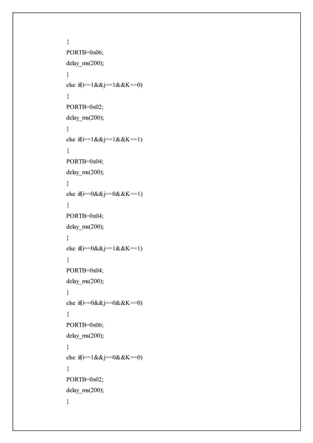 Final report of line follower robot | DOCX | Robotics | Technology & Computing