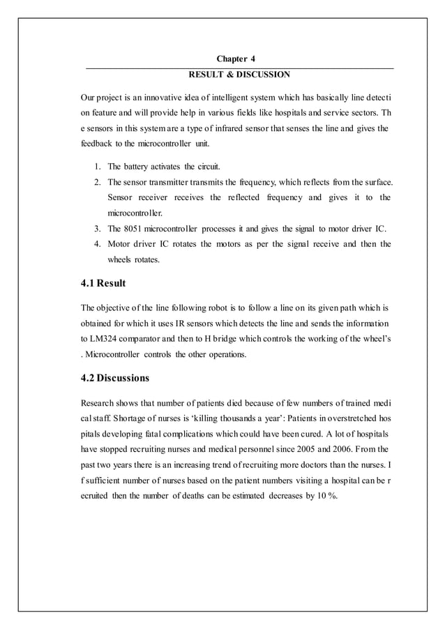 Final report of line follower robot | DOCX | Robotics | Technology & Computing