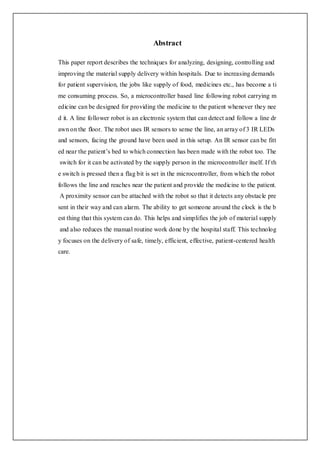 Final report of line follower robot | DOCX