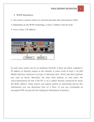 Report on Router | DOCX