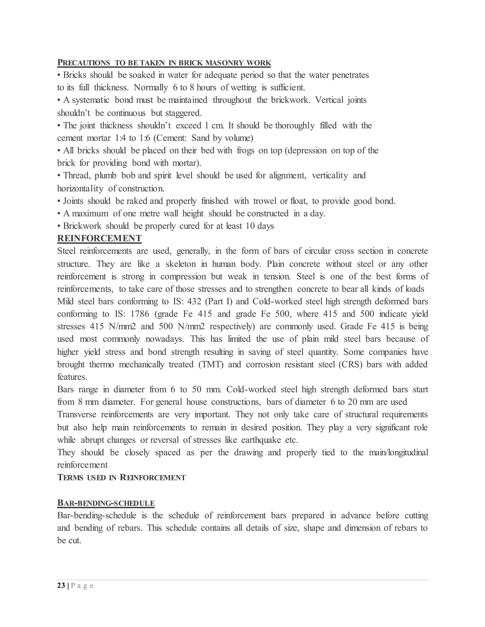 CIVIL ENGINEERING INTERNSHIP FULL REPORT ON BUILDING CONSTRUCTION | DOCX