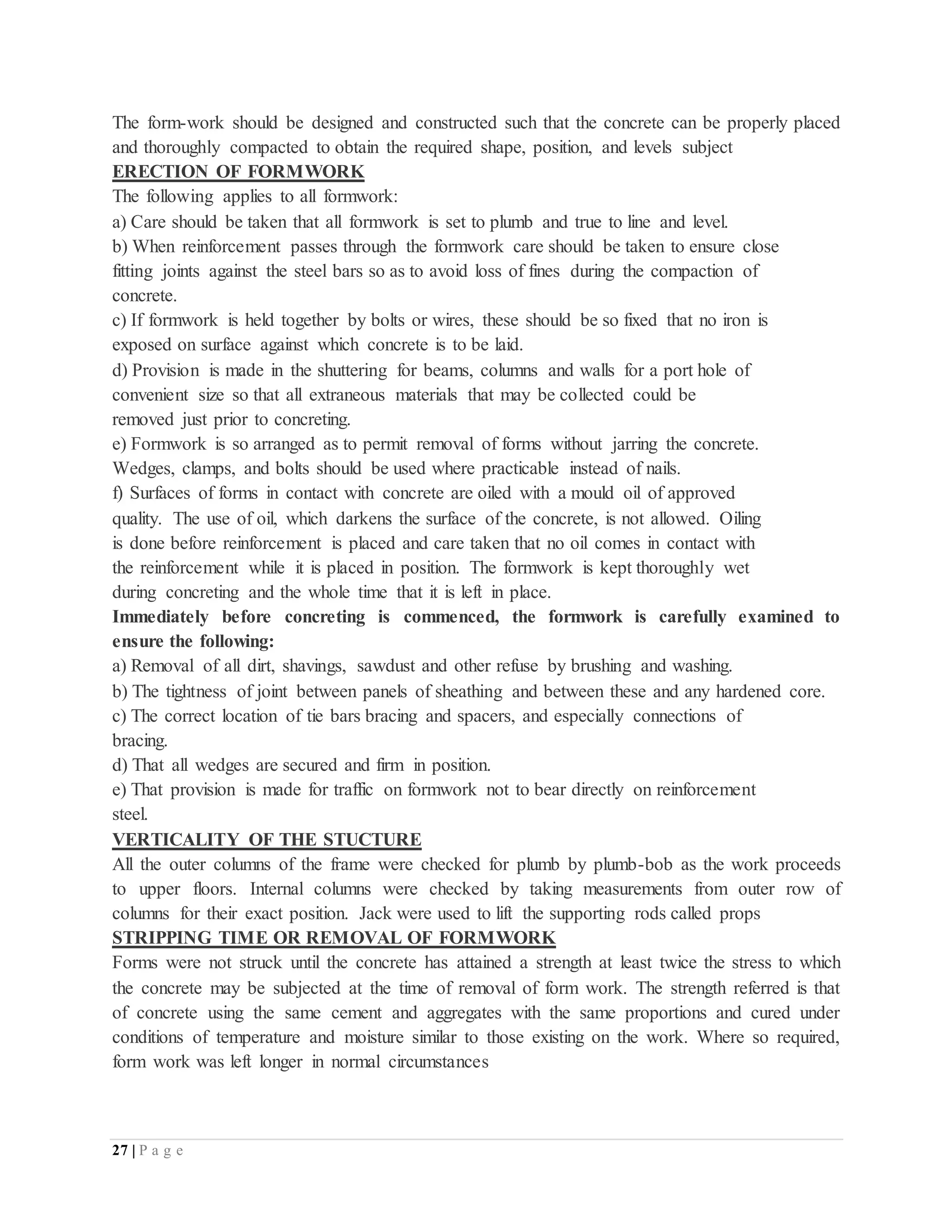 CIVIL ENGINEERING INTERNSHIP FULL REPORT ON BUILDING CONSTRUCTION | DOCX