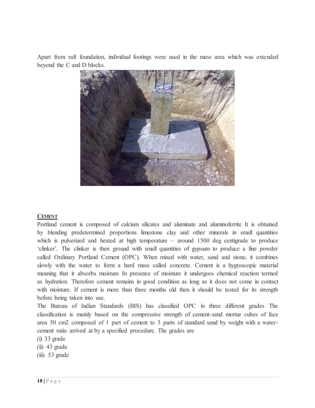 CIVIL ENGINEERING INTERNSHIP FULL REPORT ON BUILDING CONSTRUCTION ...