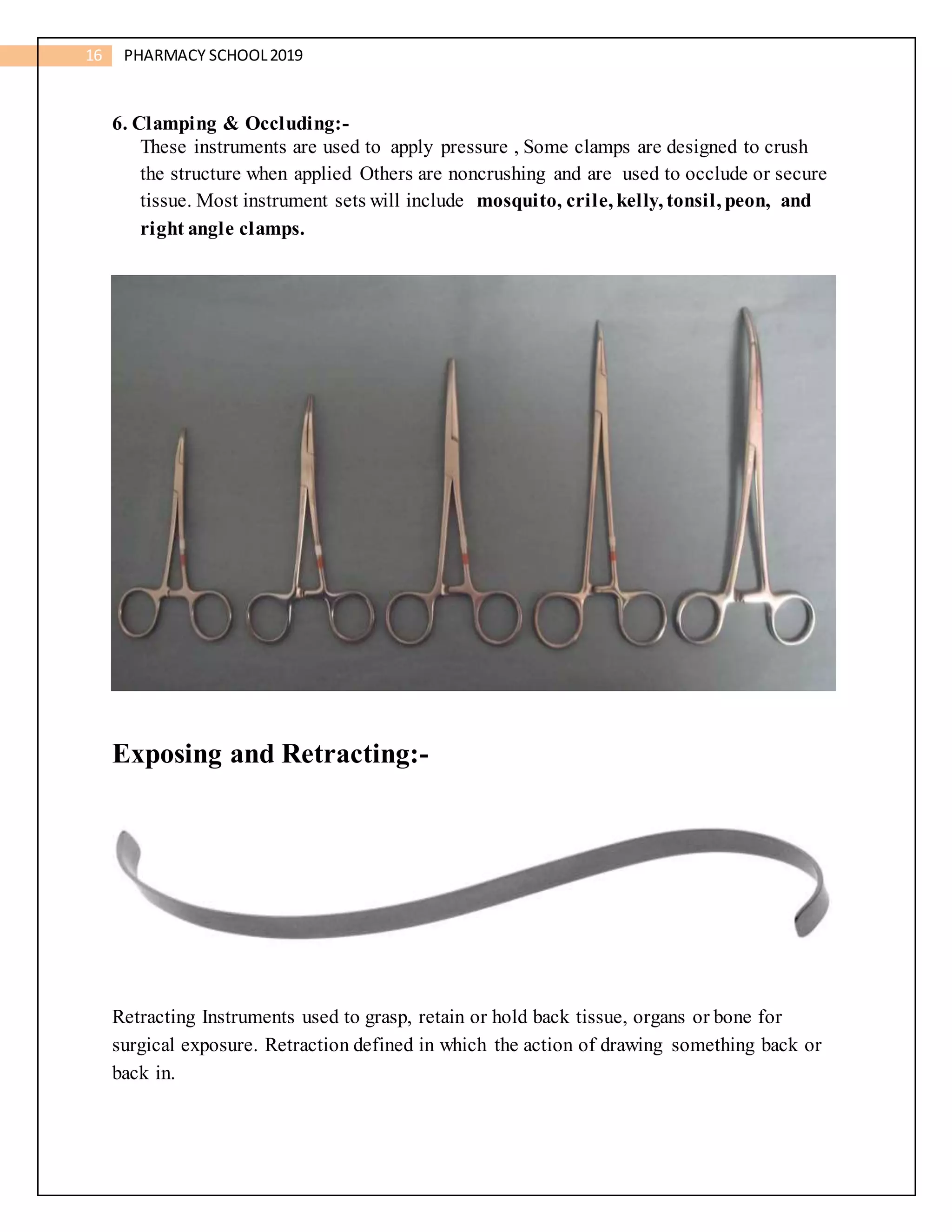 surgical instrument,classification and sterlization | DOCX
