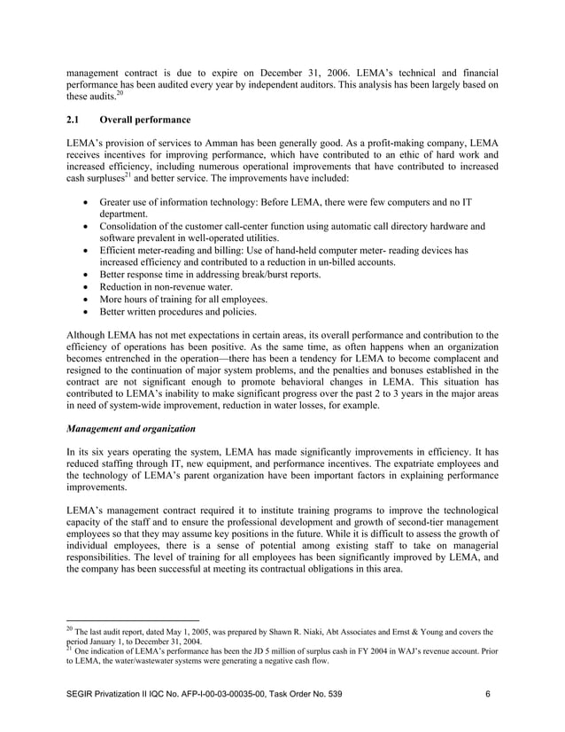 Phase One Report: Comparative Evaluation and Recommended Organizational ...