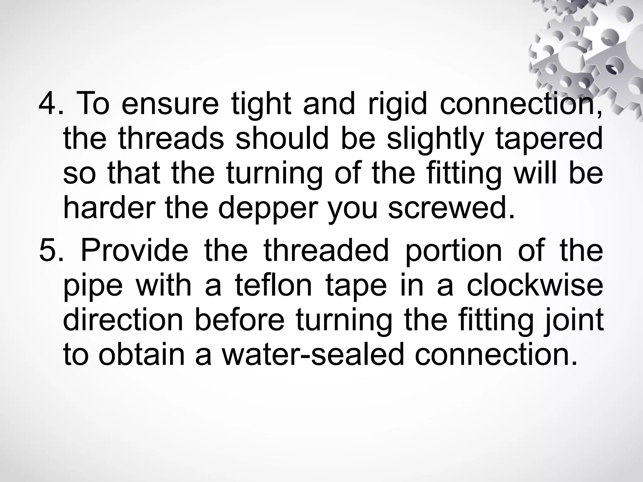 MEASURING, CUTTING, AND JOINING PIPES | PPT