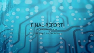 Final report presentation | PPT