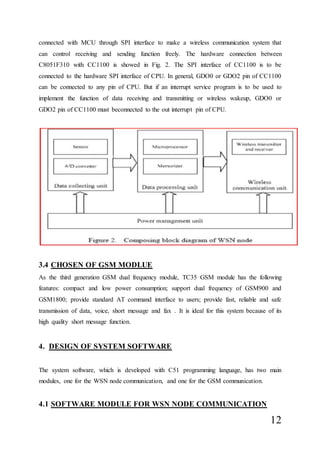 Report ON a Remote Security System Using wireless sensor and GSM module Technology | PDF