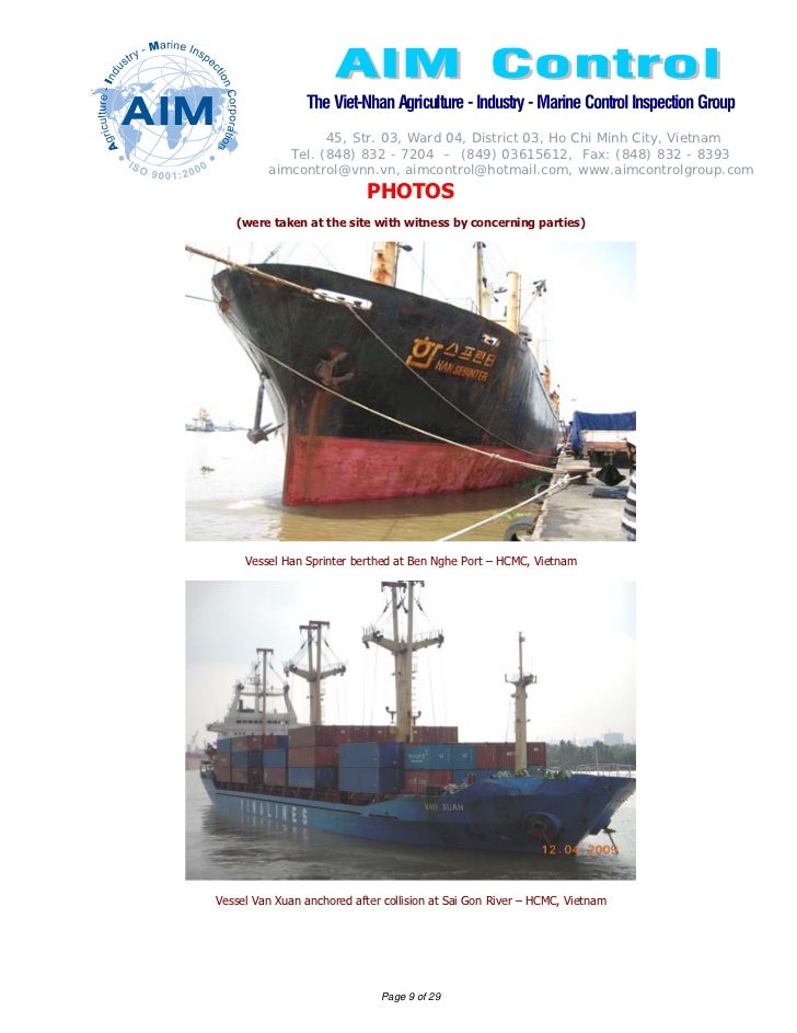 Final report sample of collision survey | PDF