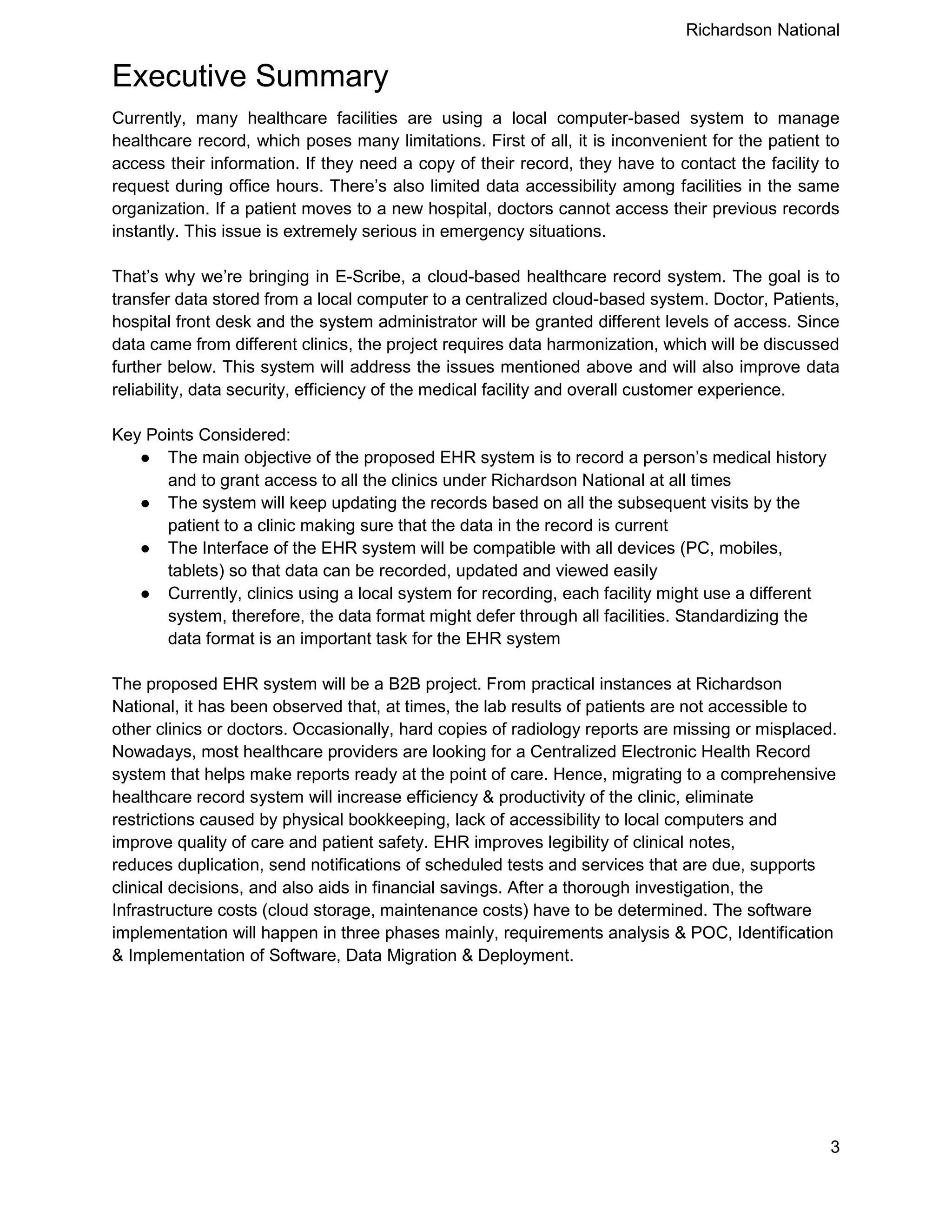 E-Scribe: Centralized Electronic Healthcare Record Management System | PDF