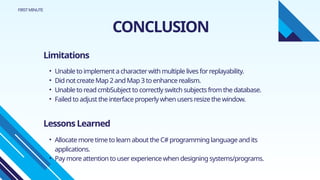 This is the demo game presentation on C# | PPTX