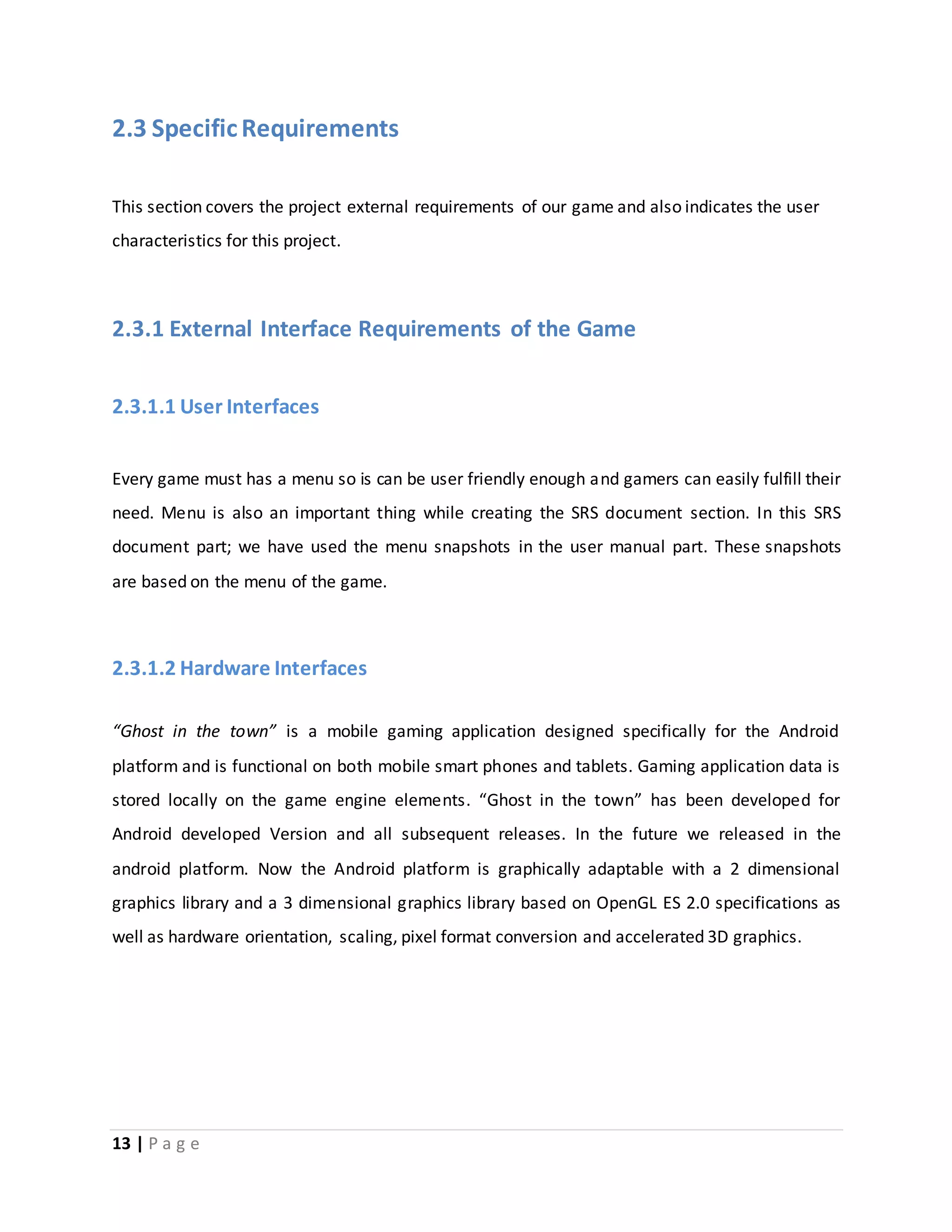 Final project report of a game | DOCX | Computer Software and ...