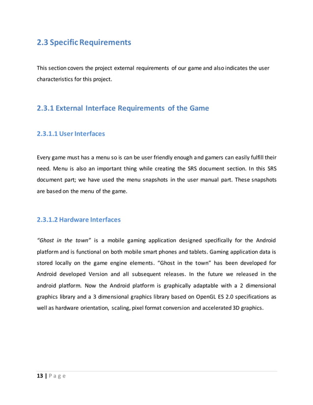 Final project report of a game | DOCX | Computer Software and ...