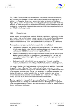 Final report tanzania ports master plan 1 to 100 | PDF
