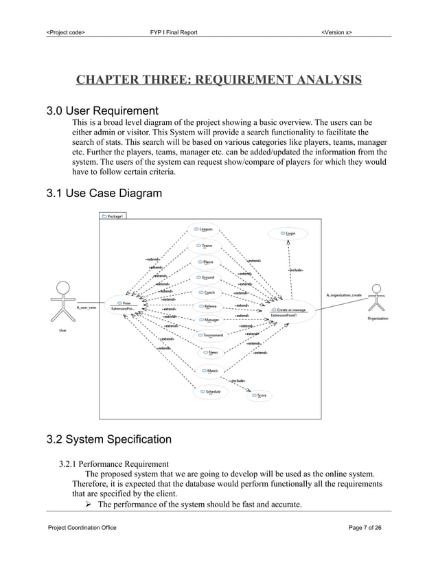 Football League Management System Final Year Report | DOC