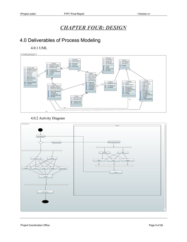 Football League Management System Final Year Report | DOC