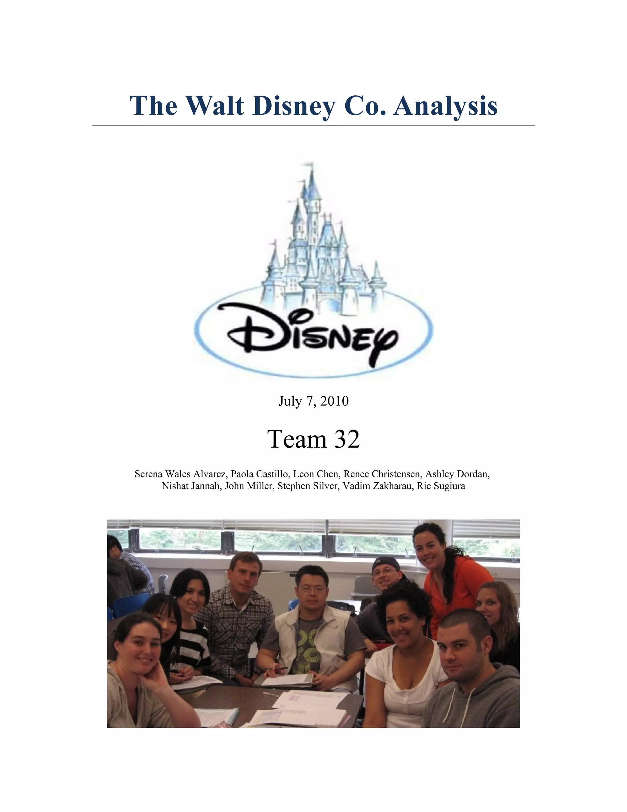 Walt Disney Analysis | DOC
