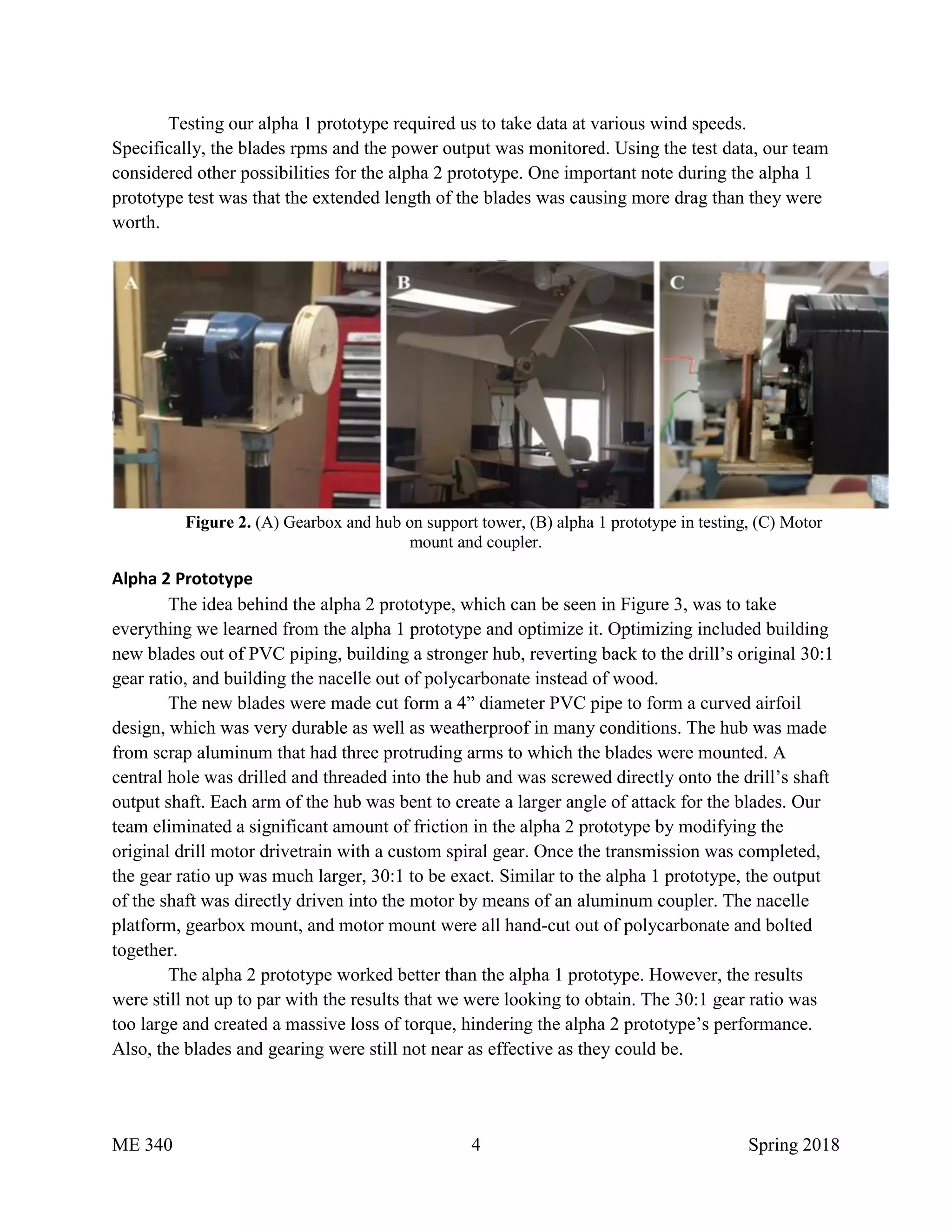Final report wind turbine project | PDF
