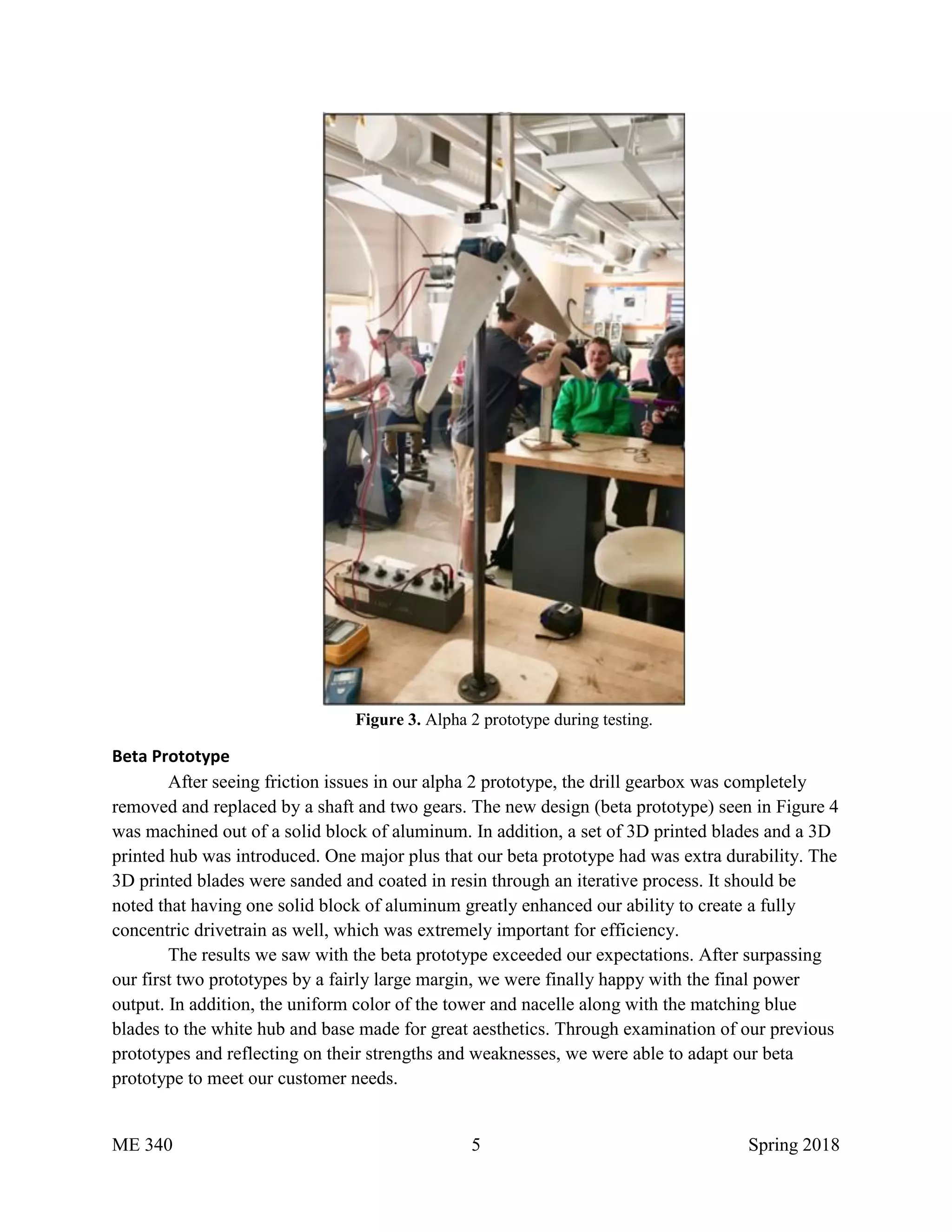 Final report wind turbine project | PDF