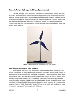 Final report wind turbine project | PDF