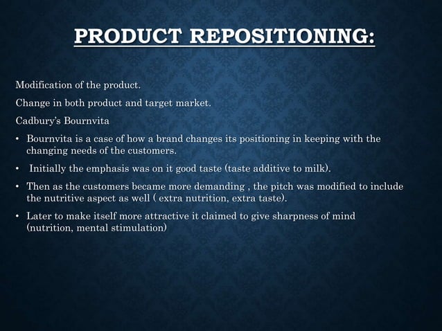 marketing of brand Repositioning ppt.pptx | Advertising Industry ...