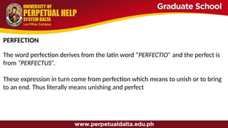 perfection of nurses and its ethics in creating a perfect environment ...
