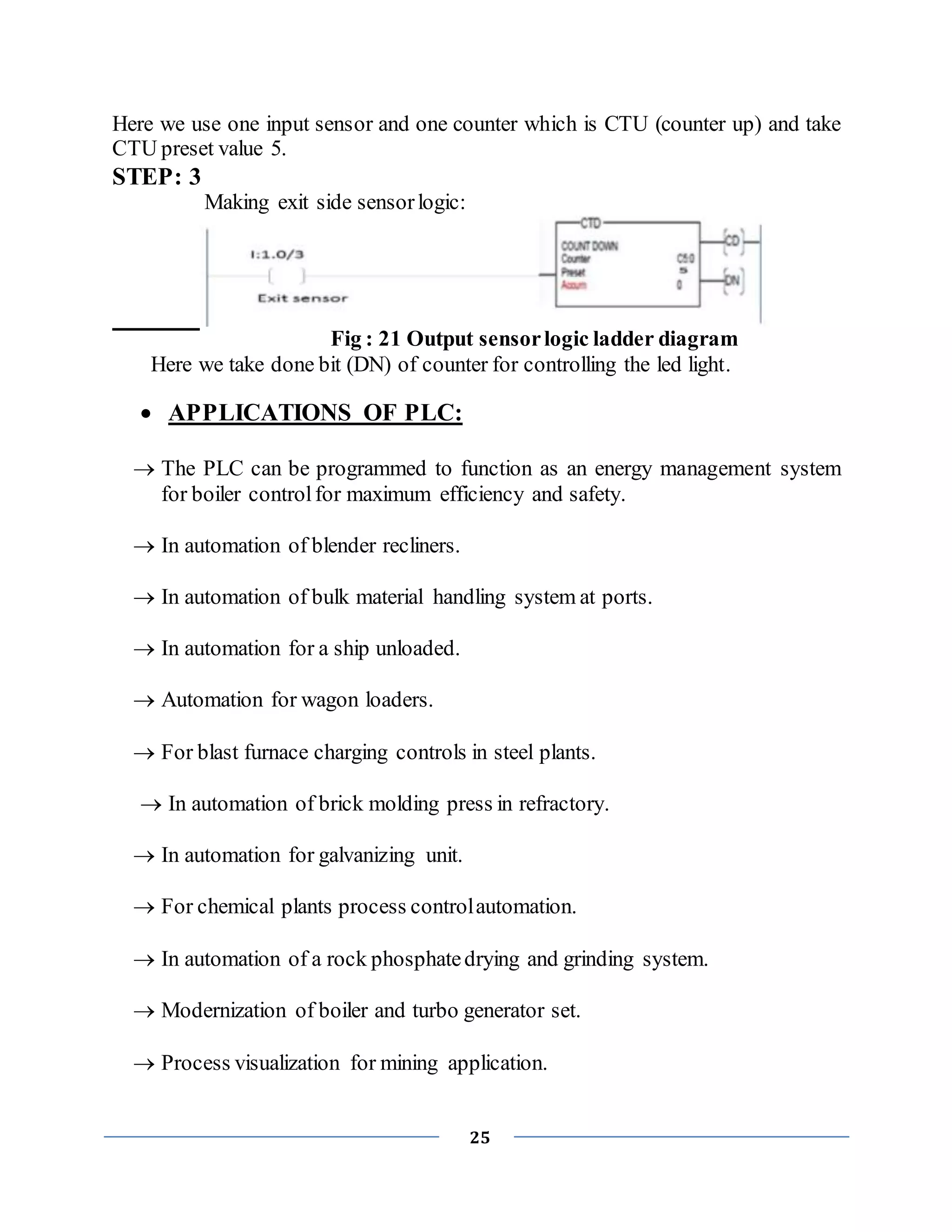 summer internship report on PLC & SCADA | DOCX