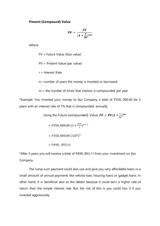 TIME VALUE of MONEY | PDF