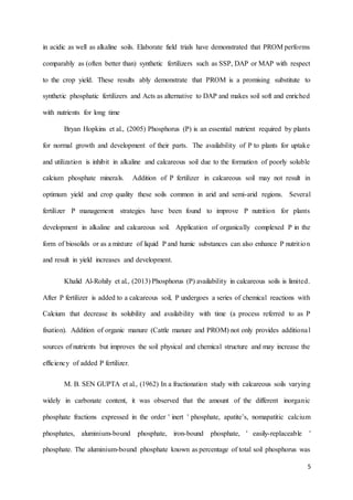 Comparison of PROM and Chemical fertilizer effects on fodder quality of ...