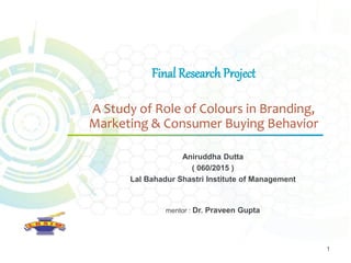 Role of Colours in Marketing, Branding and Consumer Behaviour | PPTX