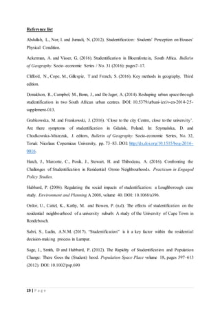 Studentification in South Africa "Johannesburg" | DOCX | College ...