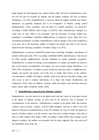 Studentification in South Africa "Johannesburg" | DOCX | College ...