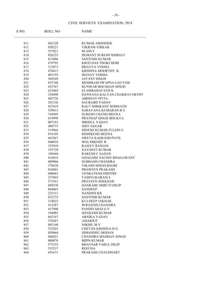 Final result cse_2014_english | PDF