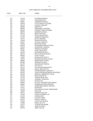 Final result cse_2014_english | PDF